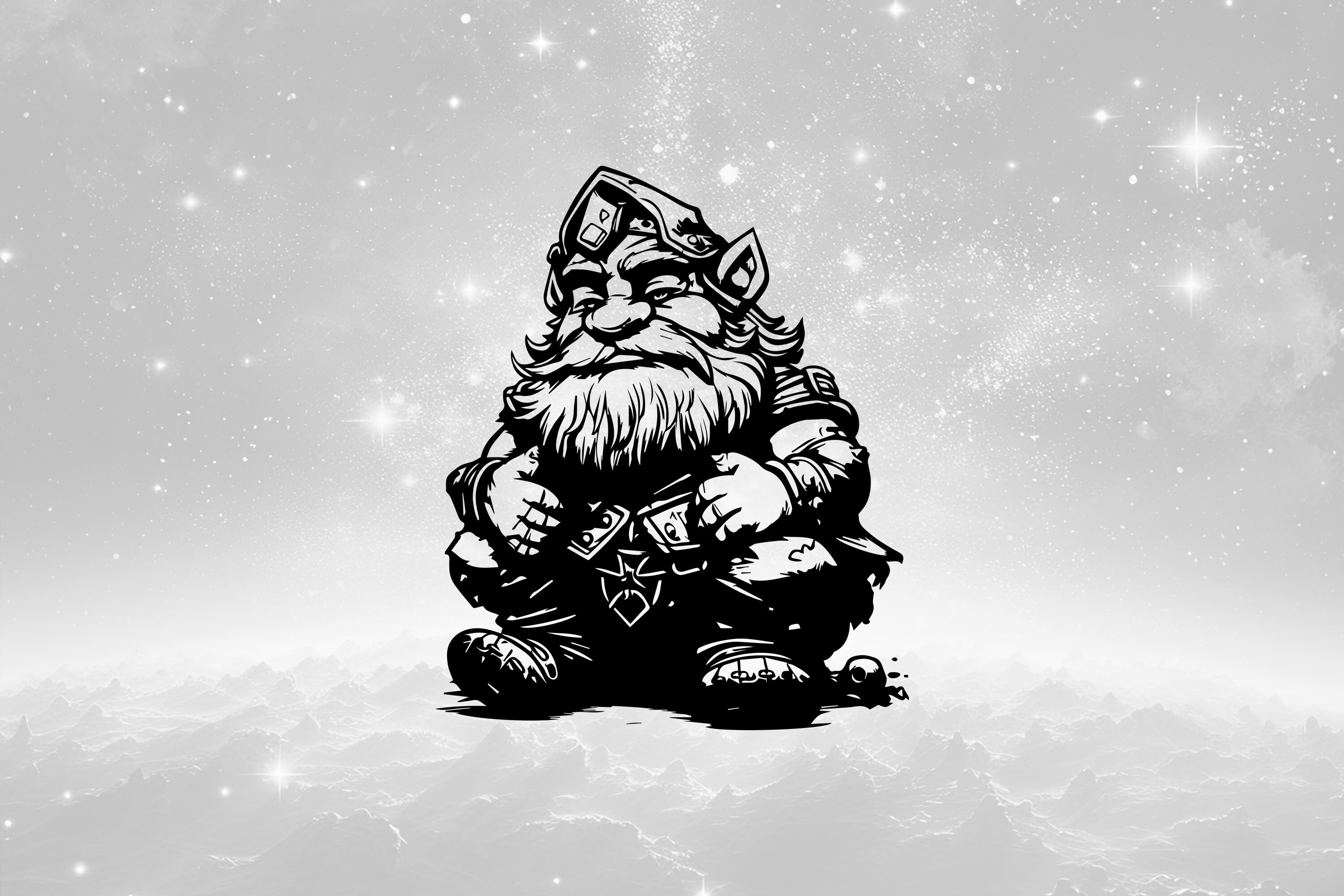 Gnome SVG Gnome Transparent PNG Grumpy Gnome SVG Gnome - Etsy