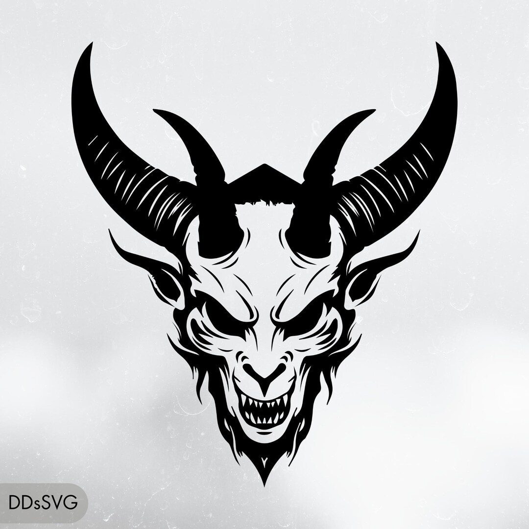 Devil SVG Transparent PNG Evil Devil SVG Laughing Demon Svg - Etsy