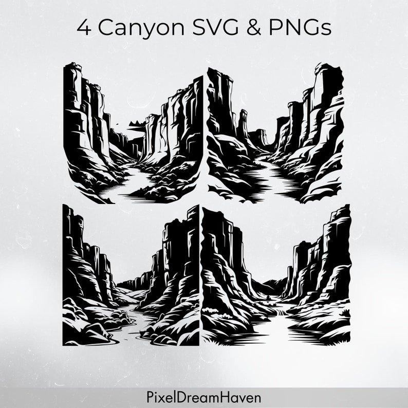 Canyon Svg, Canyon Png, Canyon Clip Art, Canyon Graphic, Canyon Vector ...