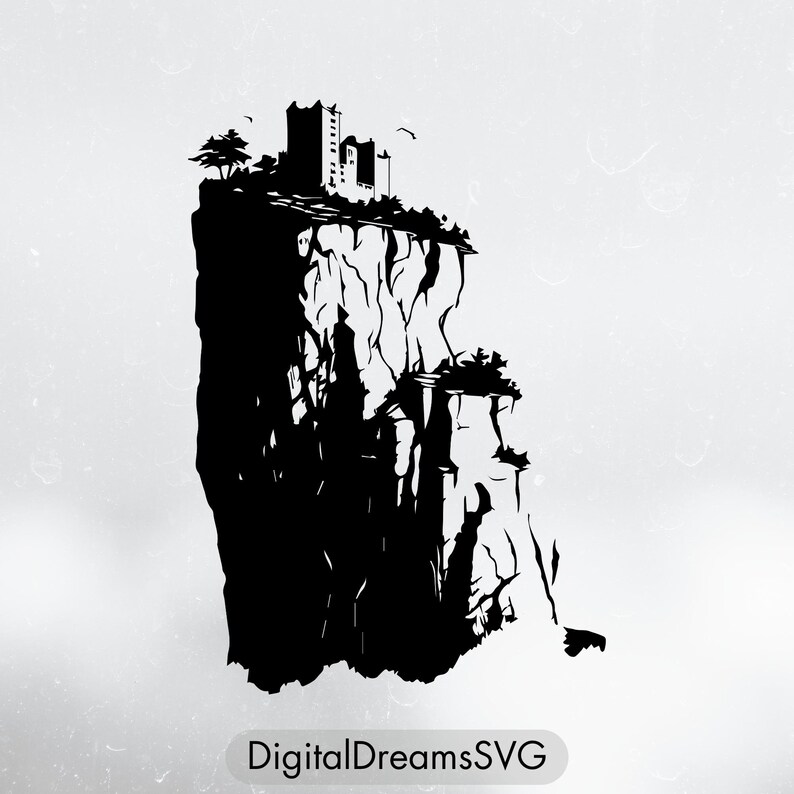 Structure Cliff Svg, Tall Cliff Svg, Transparent PNG, Landscape Svg ...