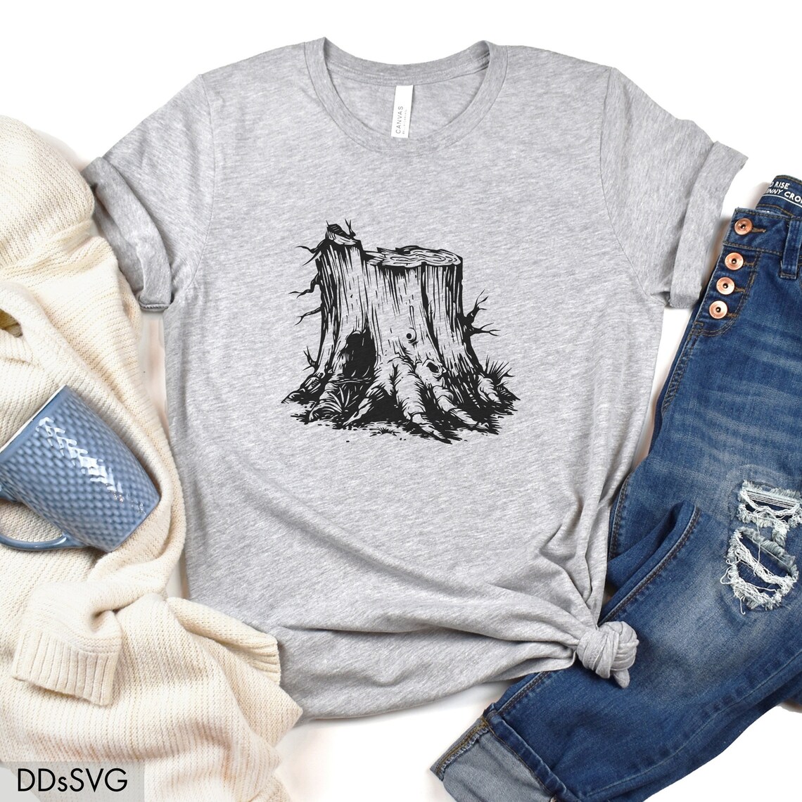 Tree Stump Svg, Tree Stump Png, Tree Stump Clip Art, Tree Stump Graphic ...