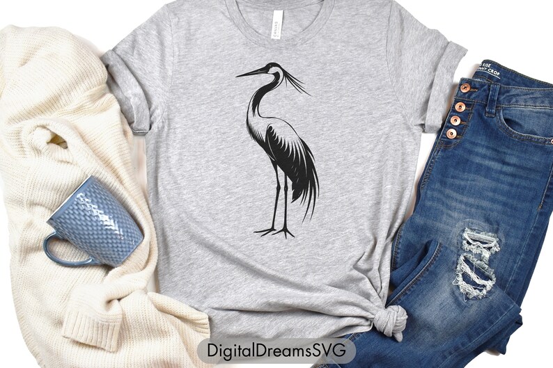 Crane Svg, Crane Png, Crane Clip Art, Crane Graphic, Crane Vector ...