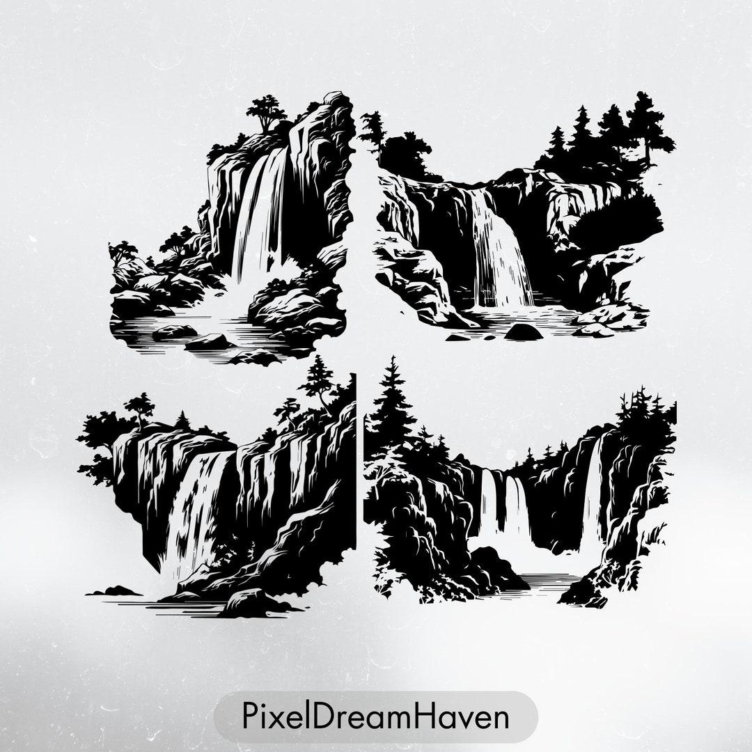Waterfall Svg, Waterfall Png, Waterfall Clip Art, Waterfall Graphic ...