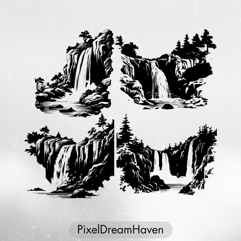 Waterfall Svg, Waterfall Png, Waterfall Clip Art, Waterfall Graphic ...