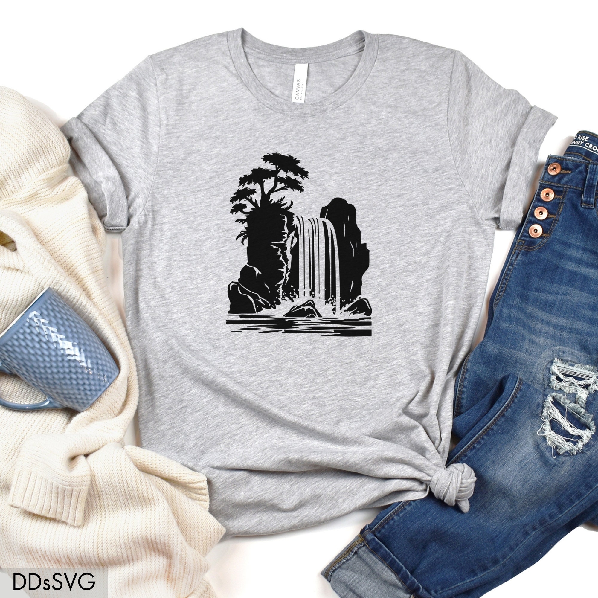 Waterfall SVG, Waterfall PNG, Waterfall Clip Art, Waterfall Graphic ...