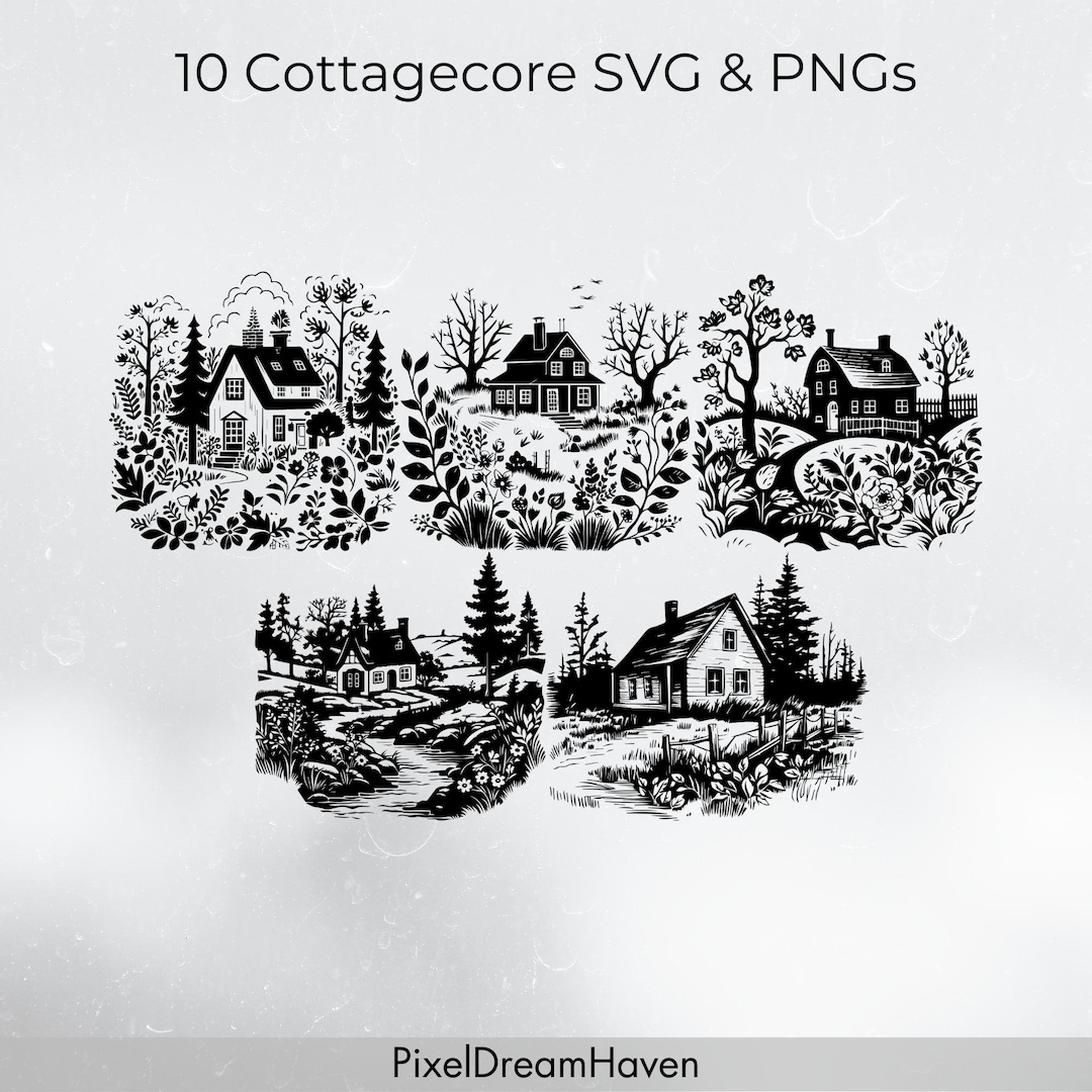10x Cottagecore Svg, Cottagecore Png, Cottagecore Clip Art, Cottagecore ...