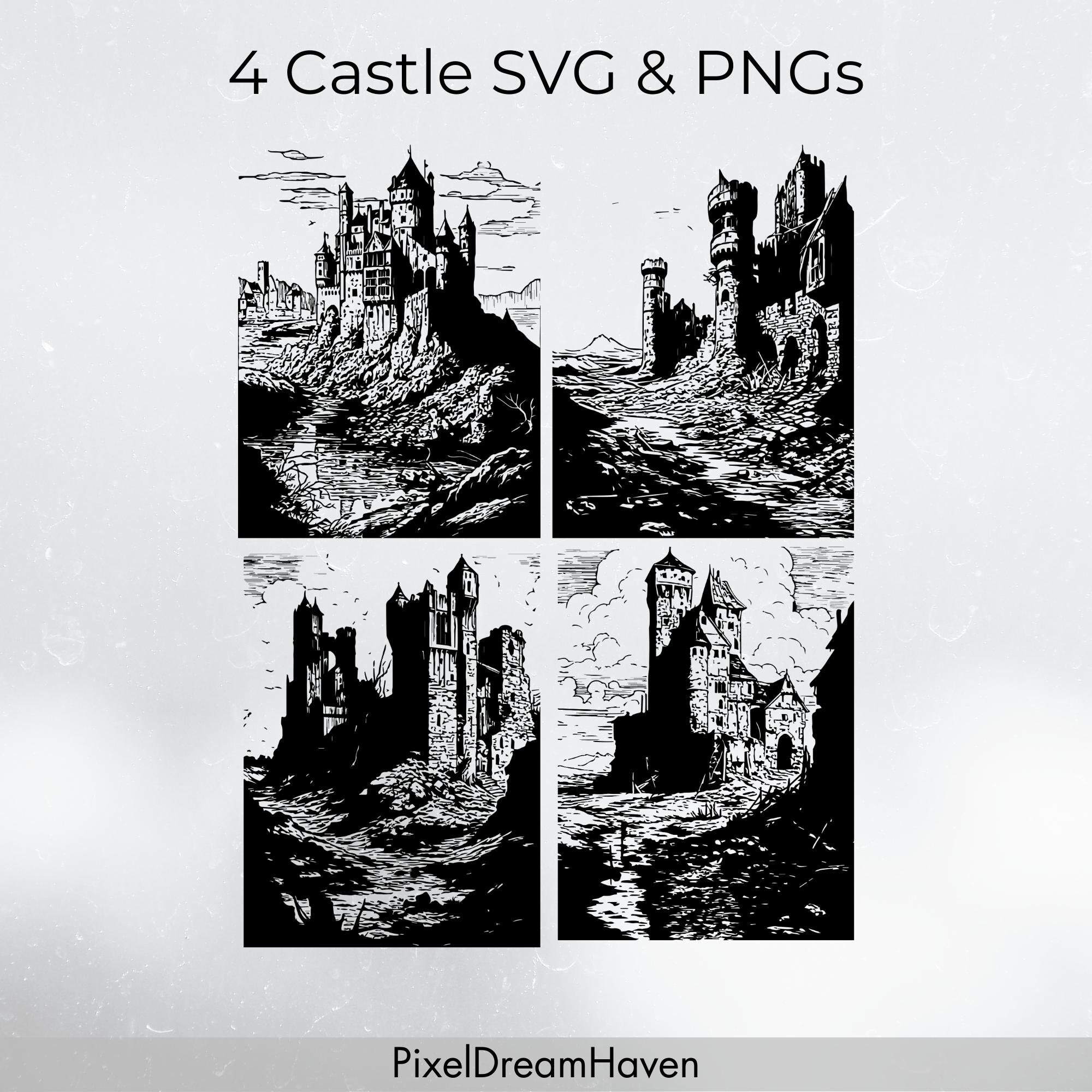 Castle Svg, Castle Png, Castle Clip Art, Castle Graphic, Castle Vector ...