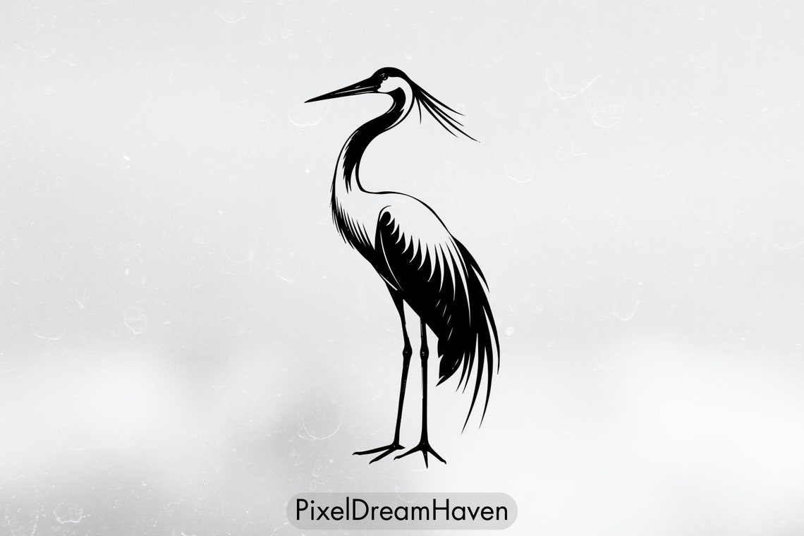 Crane Svg, Crane Png, Crane Clip Art, Crane Graphic, Crane Vector ...