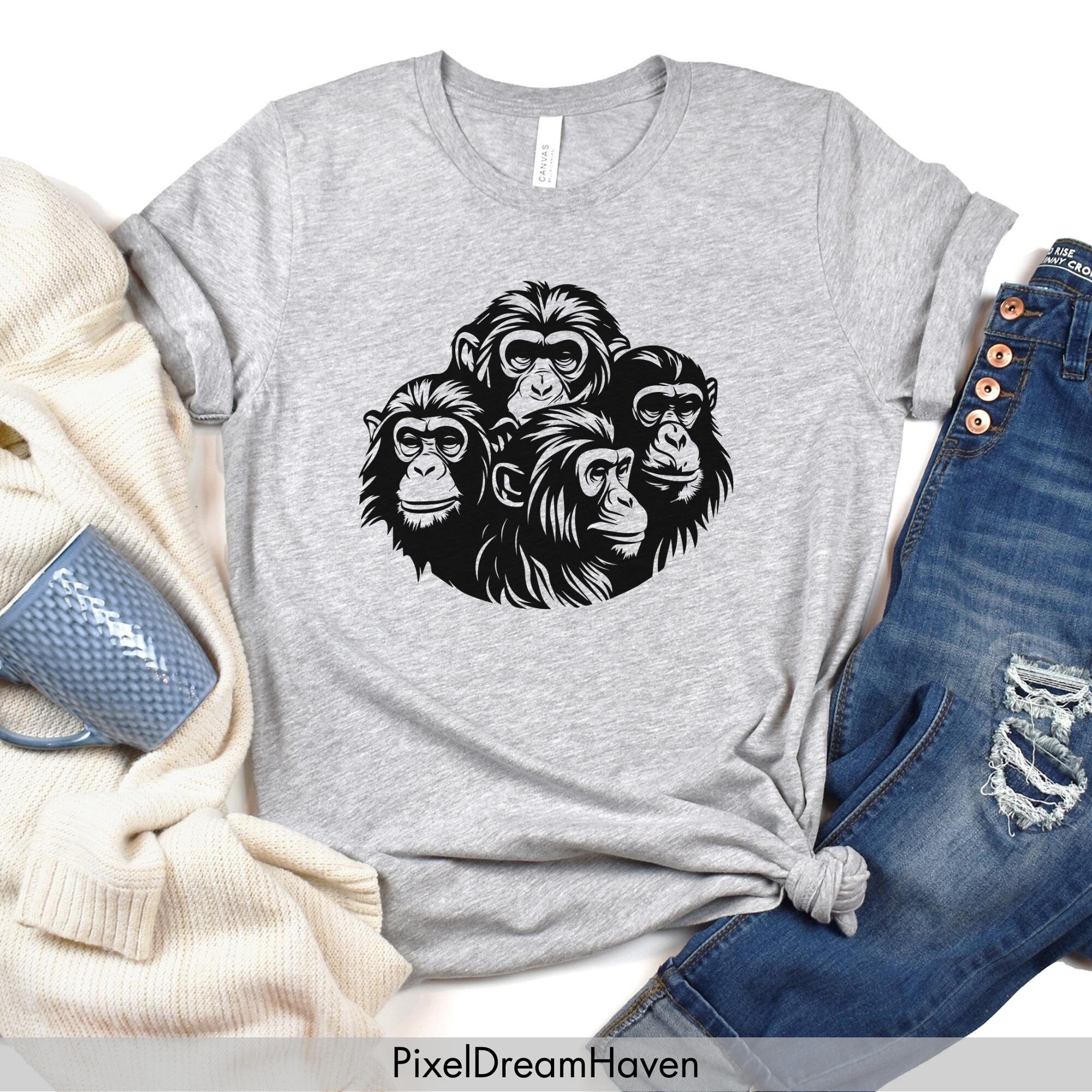 4x SVG BUNDLE Monkey Svg, Monkey Png, Monkey Clip Art, Monkey Graphic ...