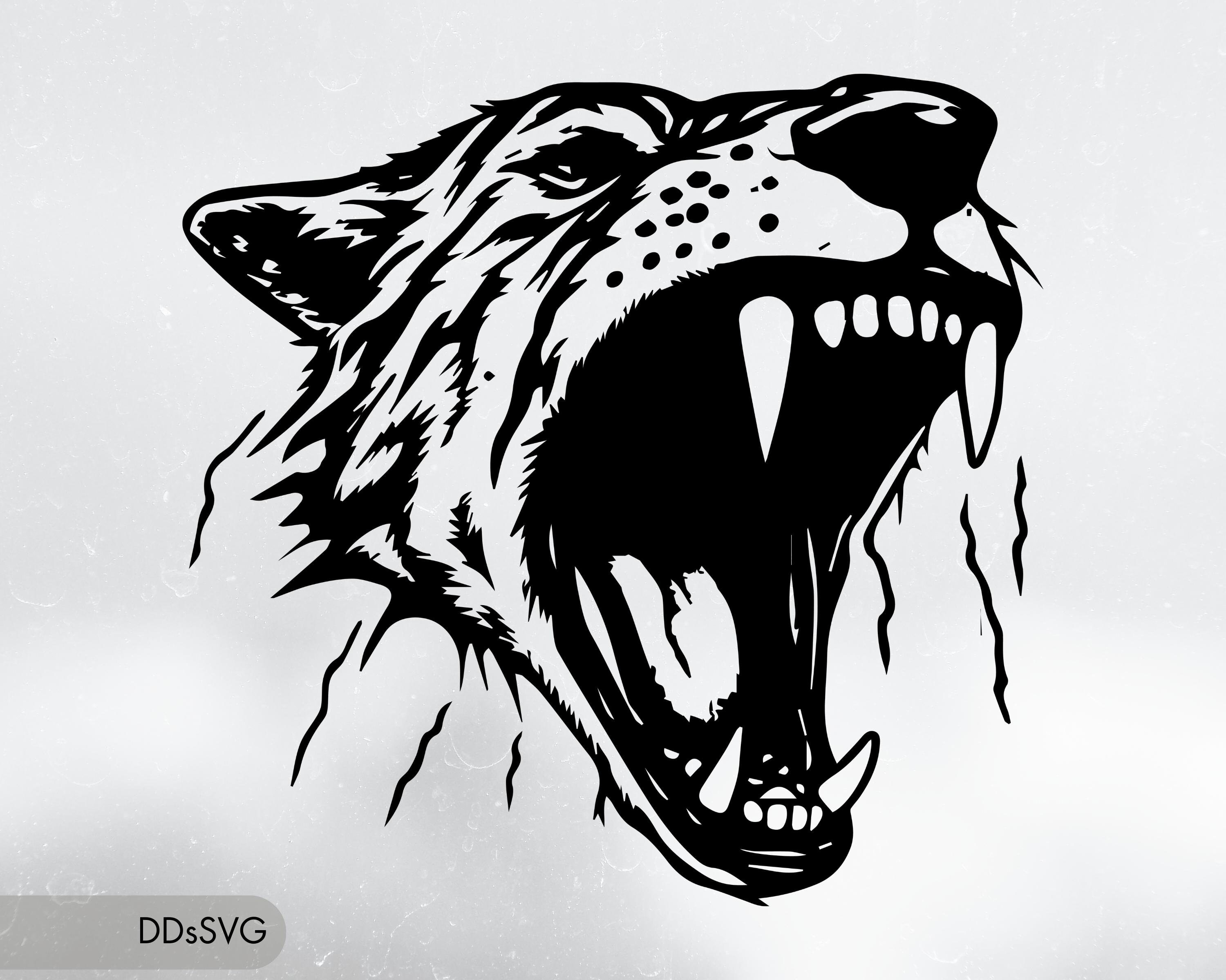 Savage Fanged Lion Transparent PNG Tiger SVG Roar Scare Svg. - Etsy