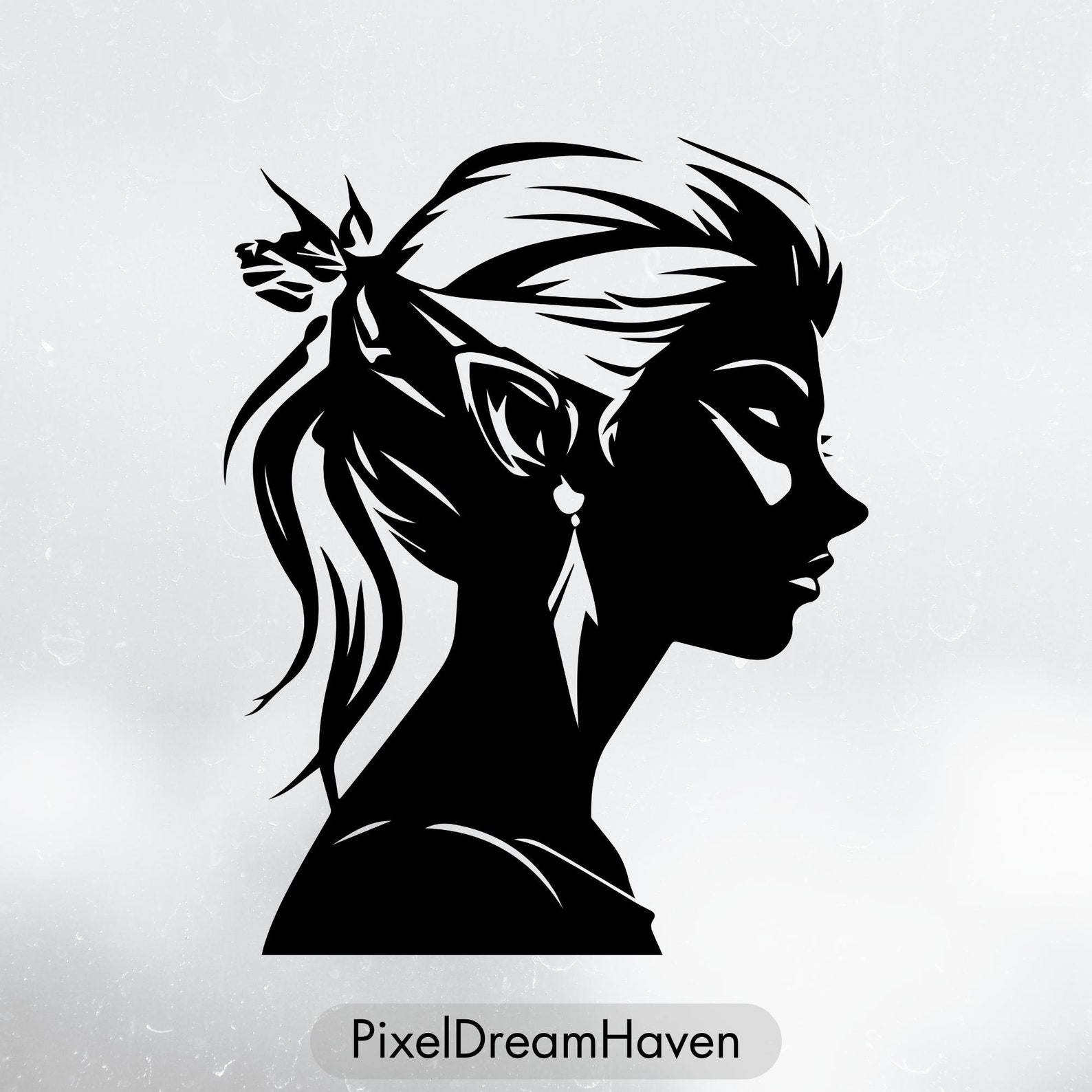 Female Elf Svg, Female Elven Png, Fantasy Clip Art, Female Character ...