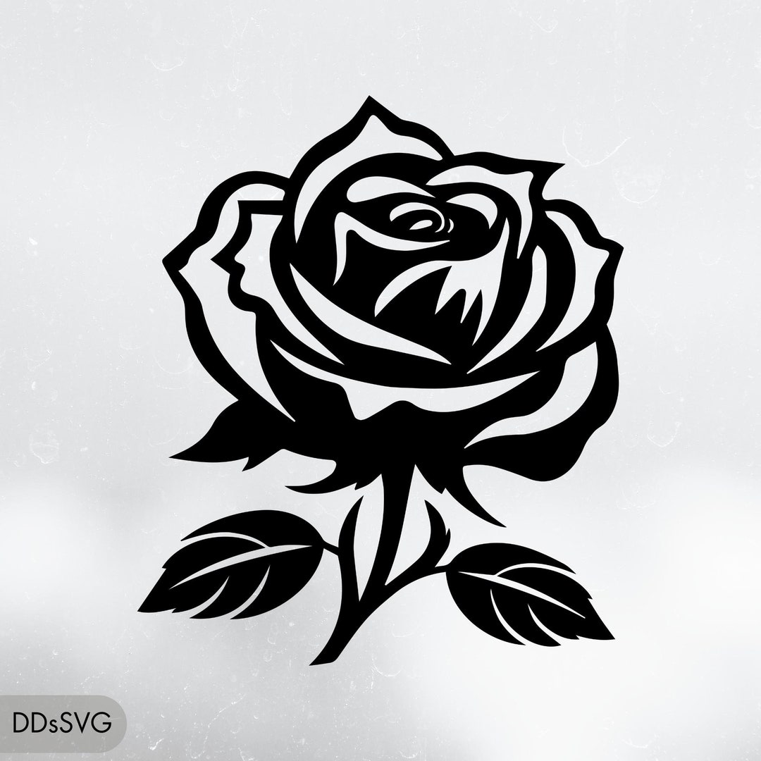 Beautiful Rose Rose SVG Floral Svg Flowers Svg Rose - Etsy