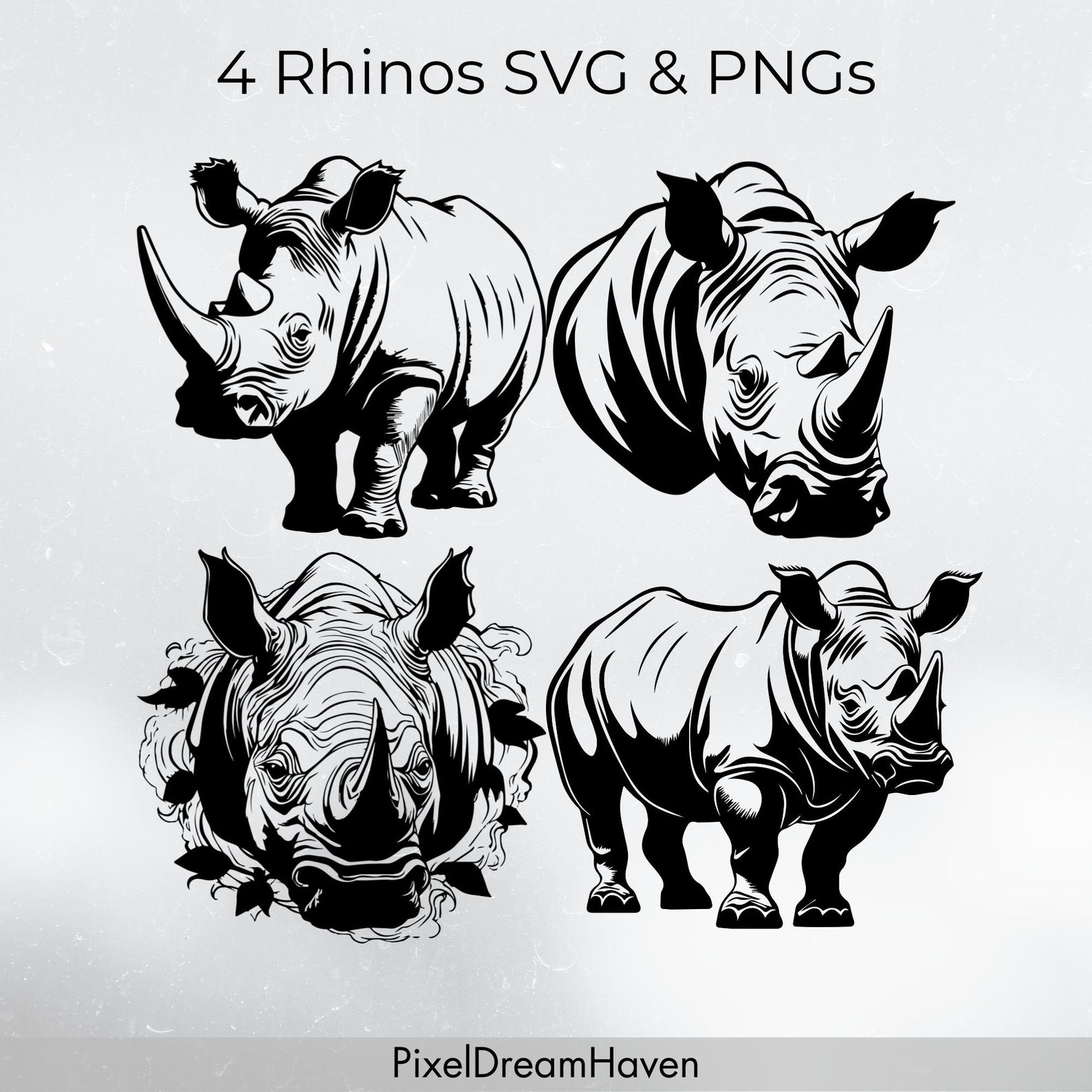 Rhino Svg, Rhino Png, Rhino Clip Art, Rhino Graphic, Rhino Vector ...