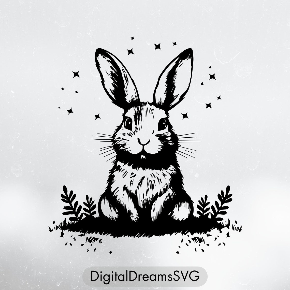 Bunny SVG File, Hoppy Bunny Svg, Cute Bunny Svg, Rabbit Svg, Rabbit ...