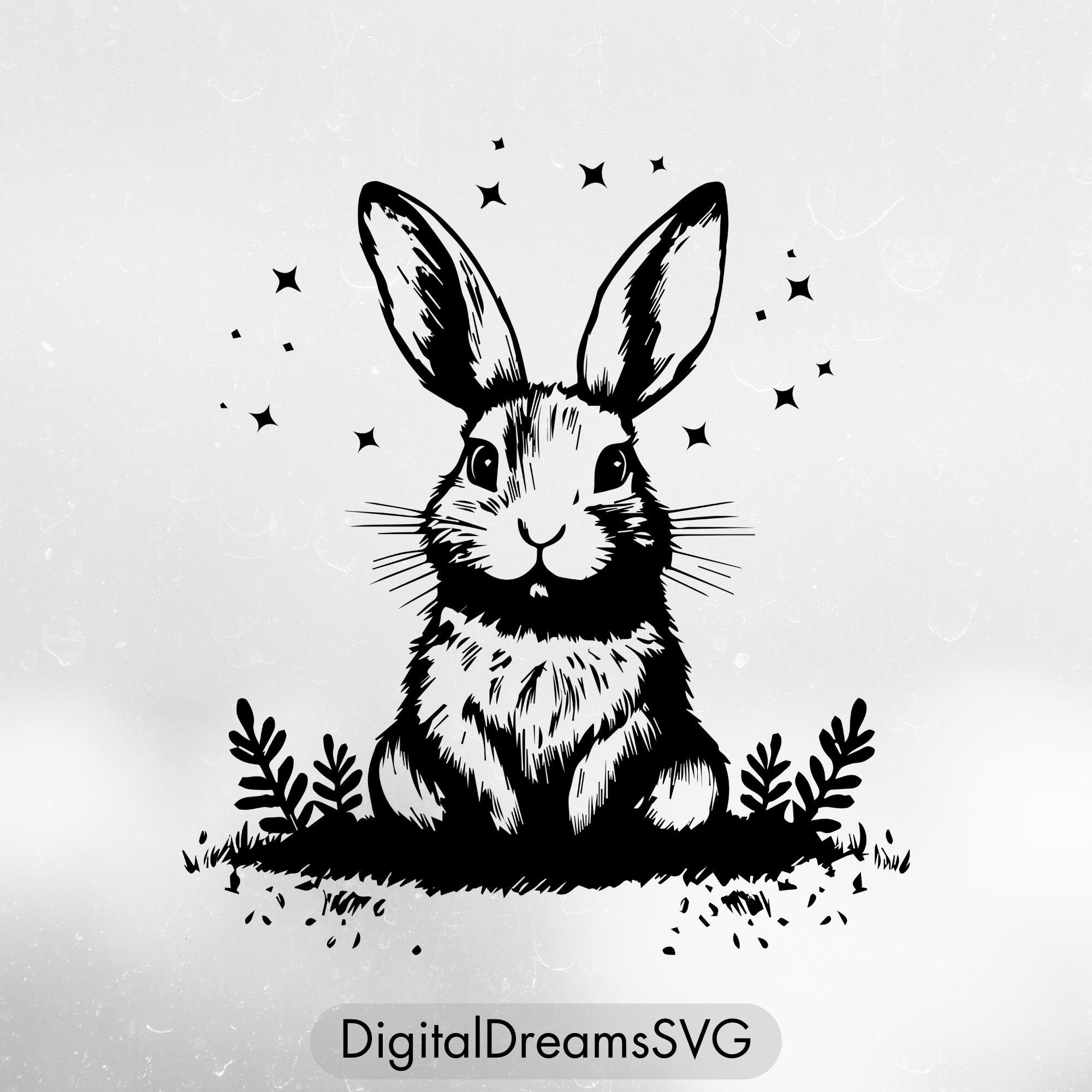 Bunny SVG File, Hoppy Bunny Svg, Cute Bunny Svg, Rabbit Svg, Rabbit ...
