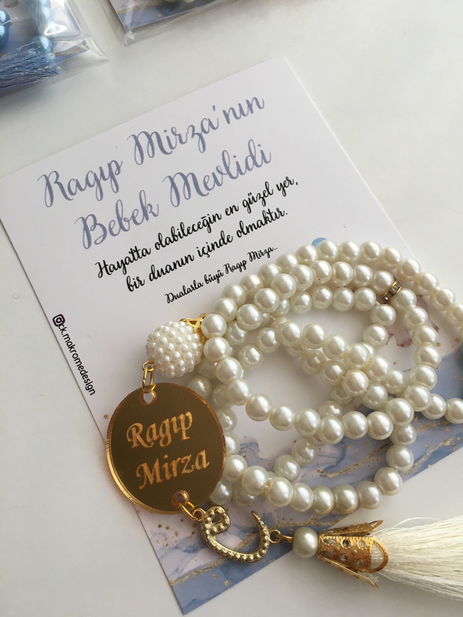 Muslim Wedding Gifts, İslamic Favor, Personalized Tasbeeh Favor, Tasbih ...