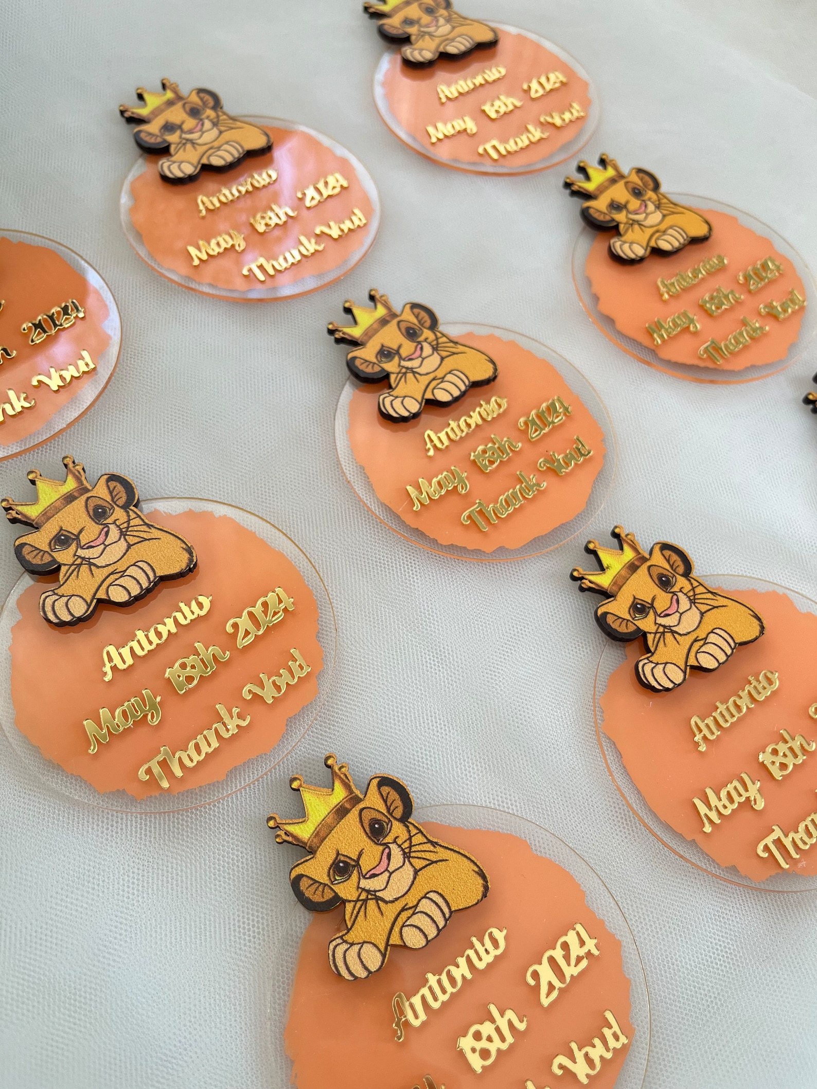 Simba Magnets, Baby Favours, Simba Consept Birthday Gifts, Lion King ...