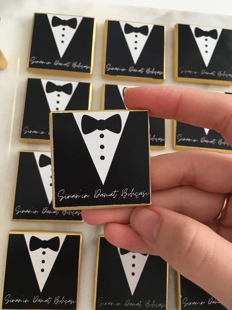 Personalized Groom Chocolate Favors: Tuxedo Design, Wedding Party Gifts ...