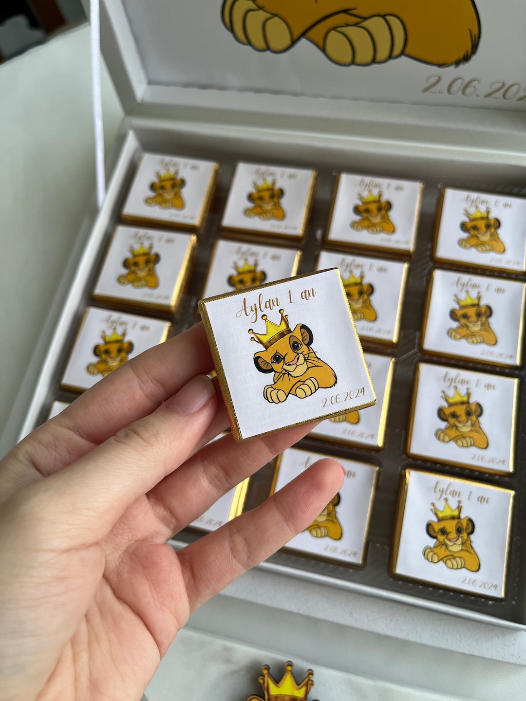 Simba Chocolate Favors: Lion King 1st Birthday, Baby Shower - Etsy