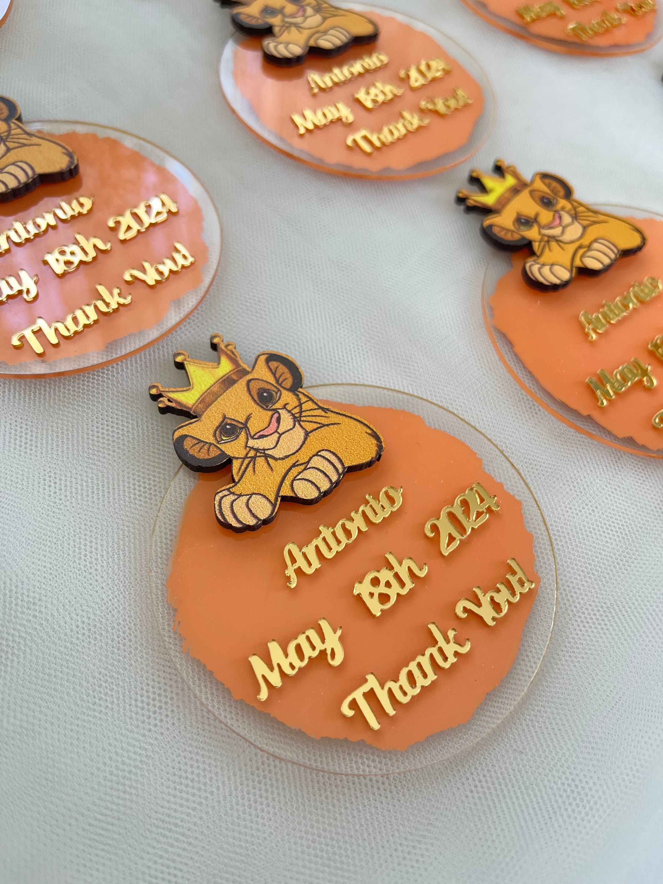 Simba Magnets, Baby Favours, Simba Consept Birthday Gifts, Lion King ...