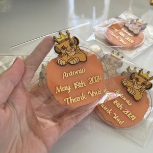 Simba Magnets, Baby Favours, Simba Consept Birthday Gifts, Lion King ...