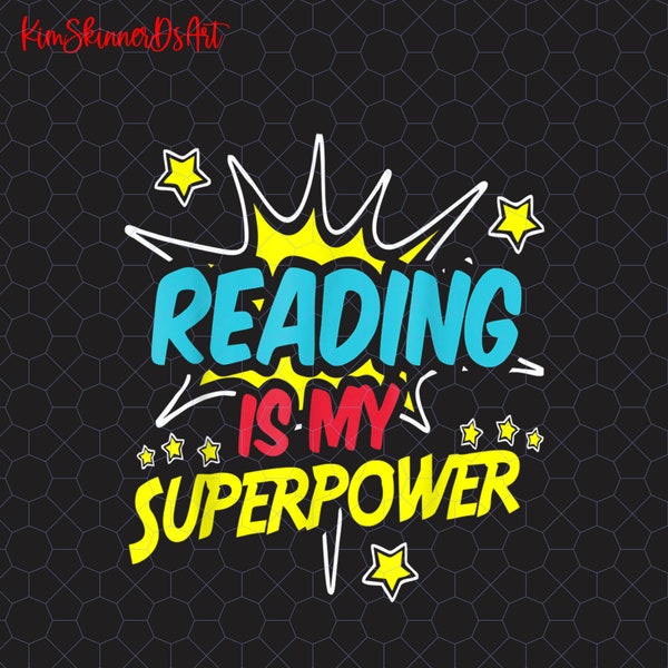 Reading is My Superpower - Etsy
