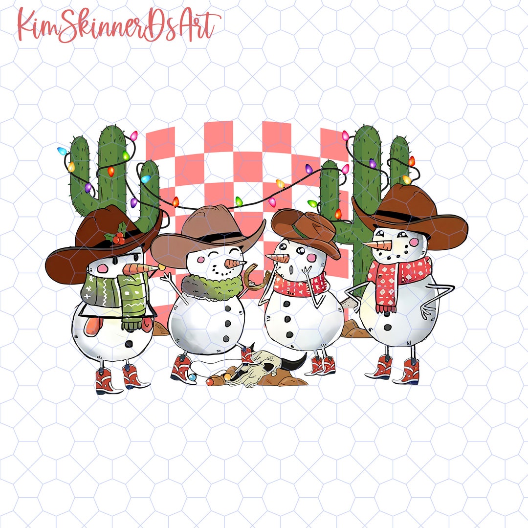 Howdy Christmas Png Howdy Snowman Png Western Christmas Png - Etsy