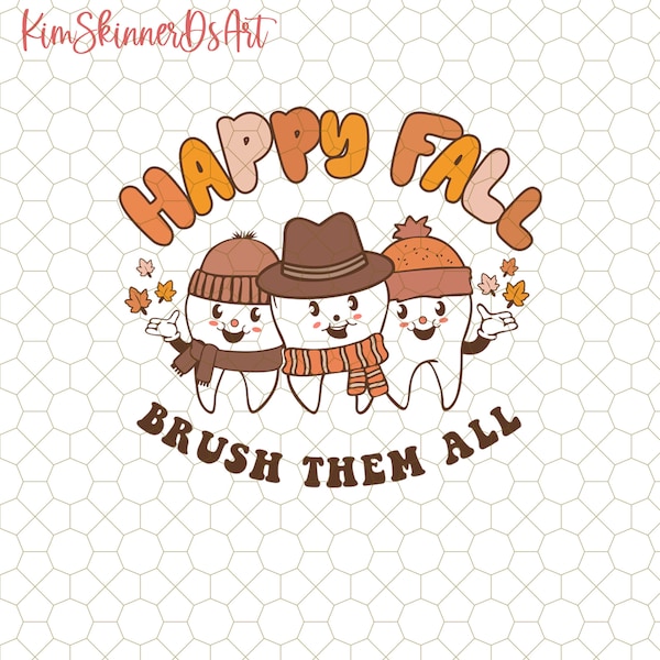 Happy Fall Brush Them All Png - Etsy