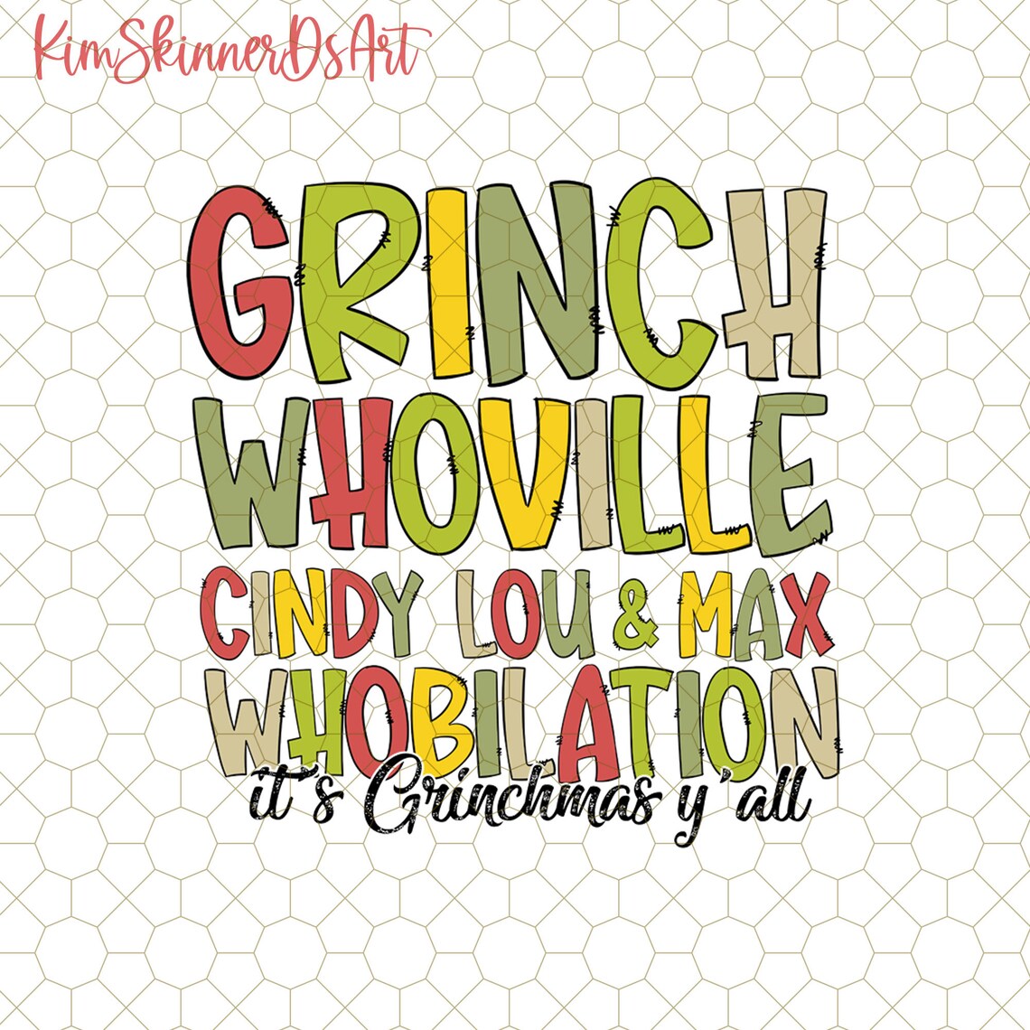 It's Grinhmas Y'all Png, Grinh Whoville Png, Whobilation Png, Retro ...