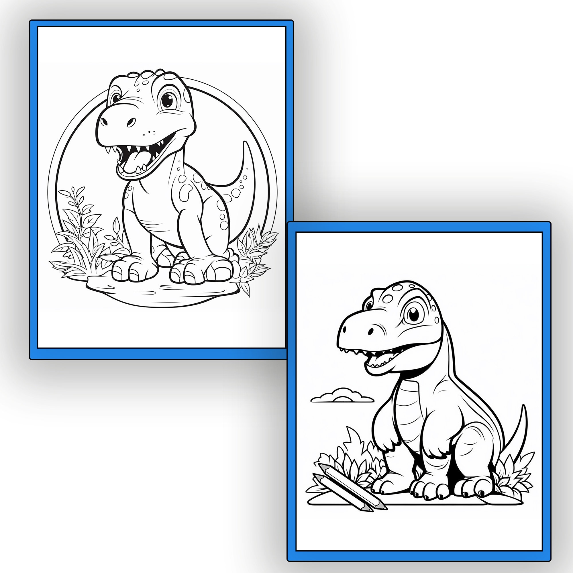 20 Dinosaur Coloring Book Printables, Kids Coloring Book, Coloring ...