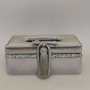 Velvet Tissue Box, Rectangle Tissue Box Holder, Luxurious Tissue Box ...