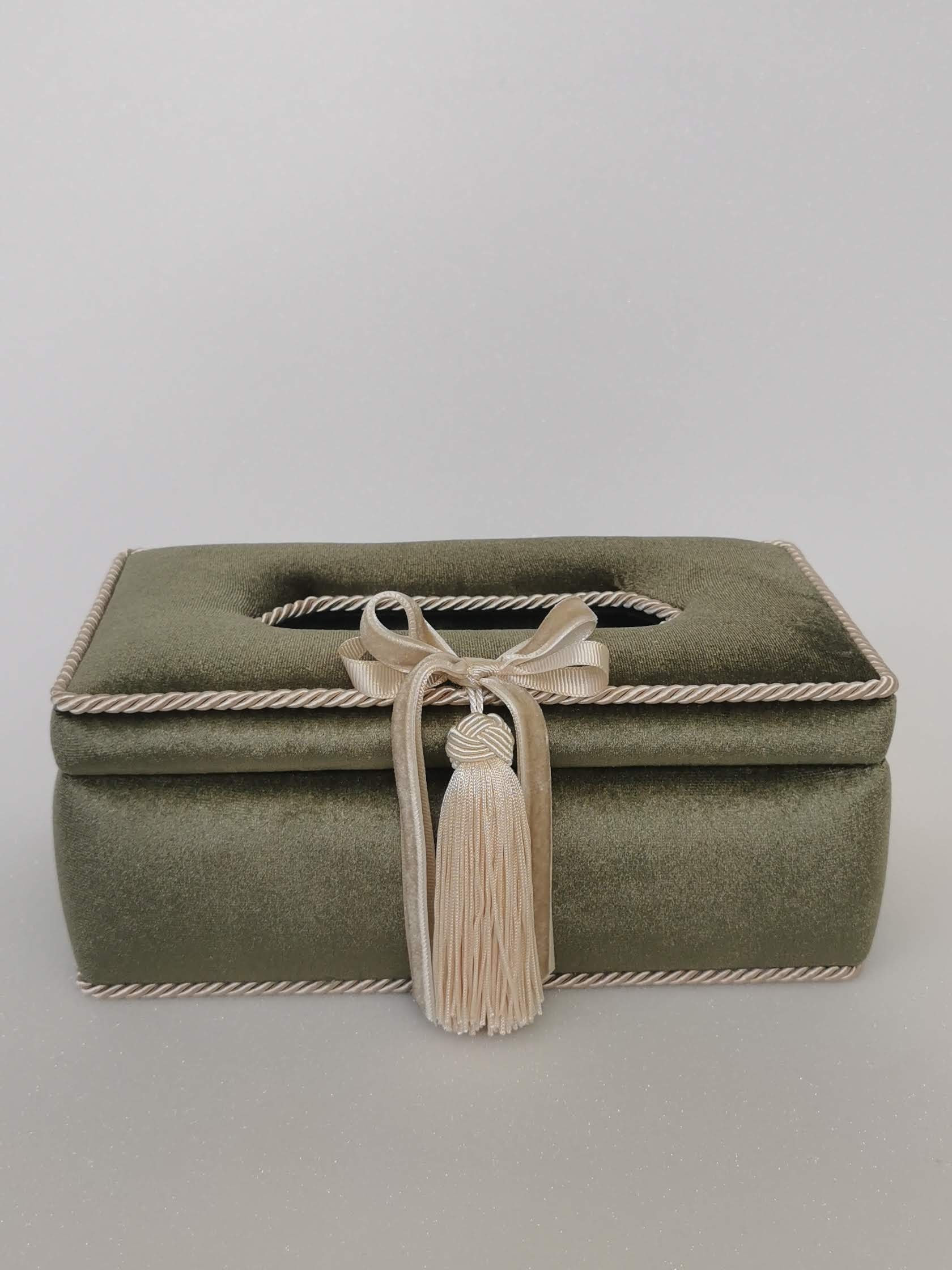 Velvet Tissue Box, Rectangle Tissue Box Holder, Luxurious Tissue Box ...