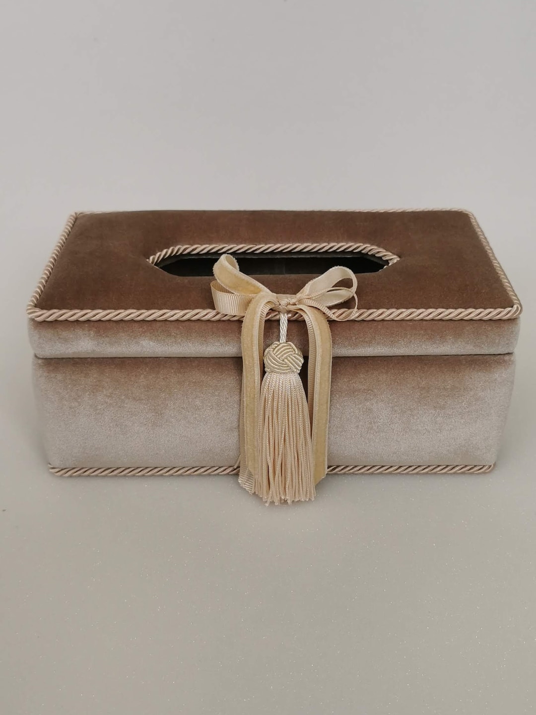 Velvet Tissue Box, Rectangle Tissue Box Holder, Luxurious Tissue Box ...