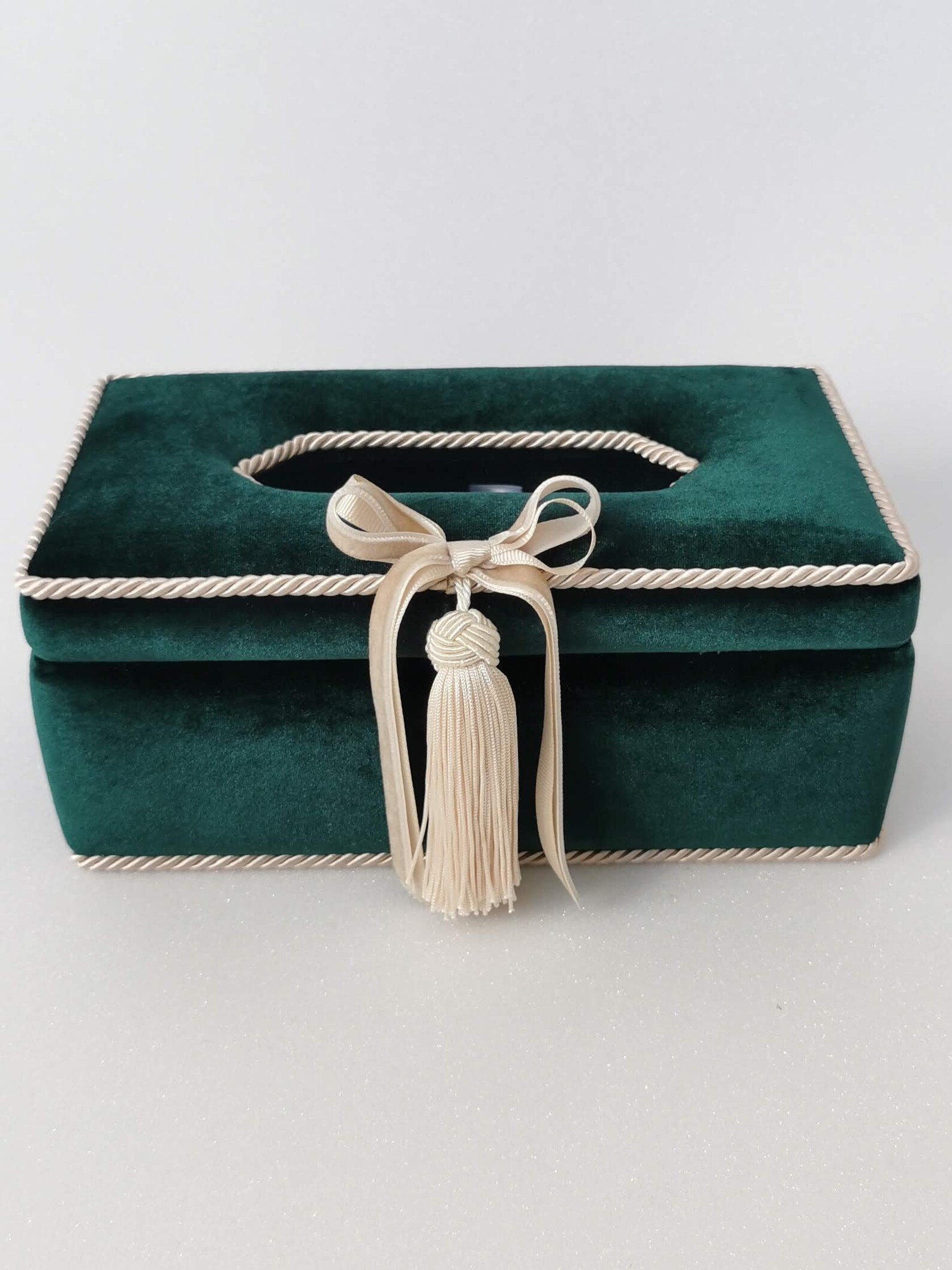 Velvet Tissue Box, Rectangle Tissue Box Holder, Luxurious Tissue Box ...