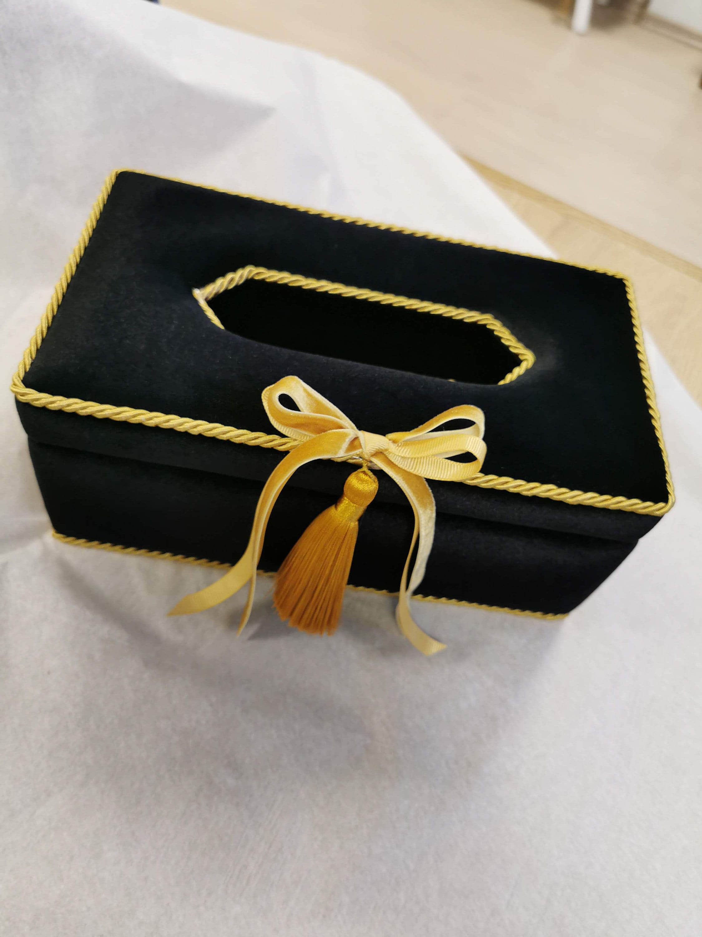 Velvet Tissue Box, Rectangle Tissue Box Holder, Luxurious Tissue Box ...