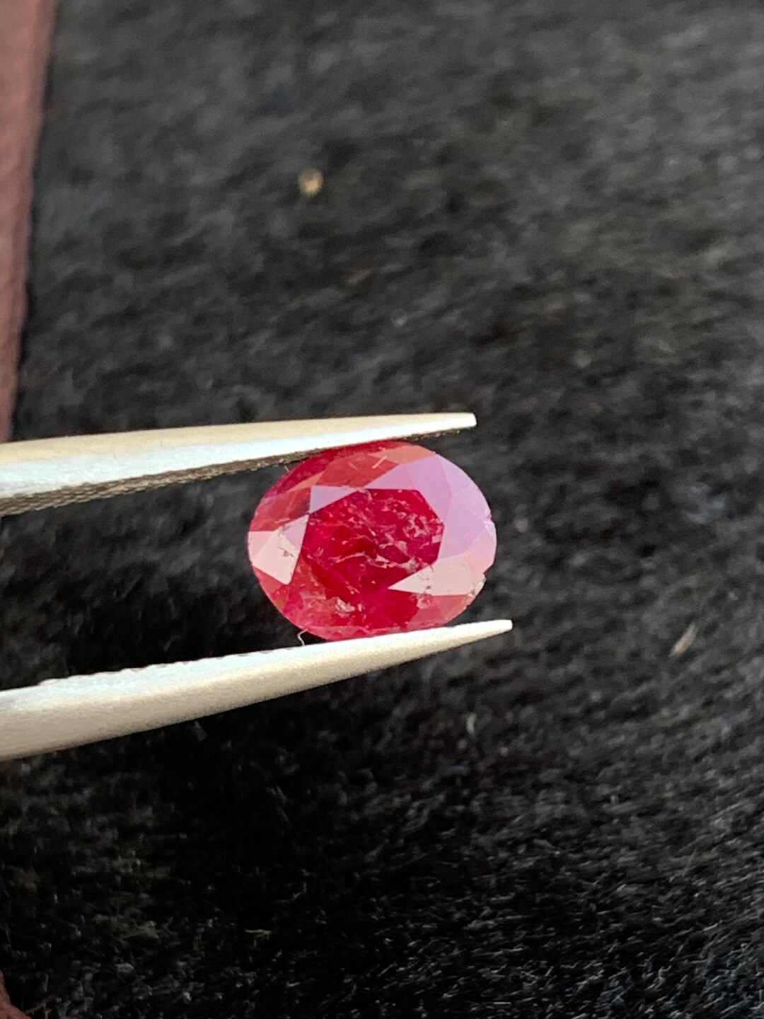 Natural Ruby Loose Gemstone, Natural Ruby Corundum Red Color Oval Shape ...