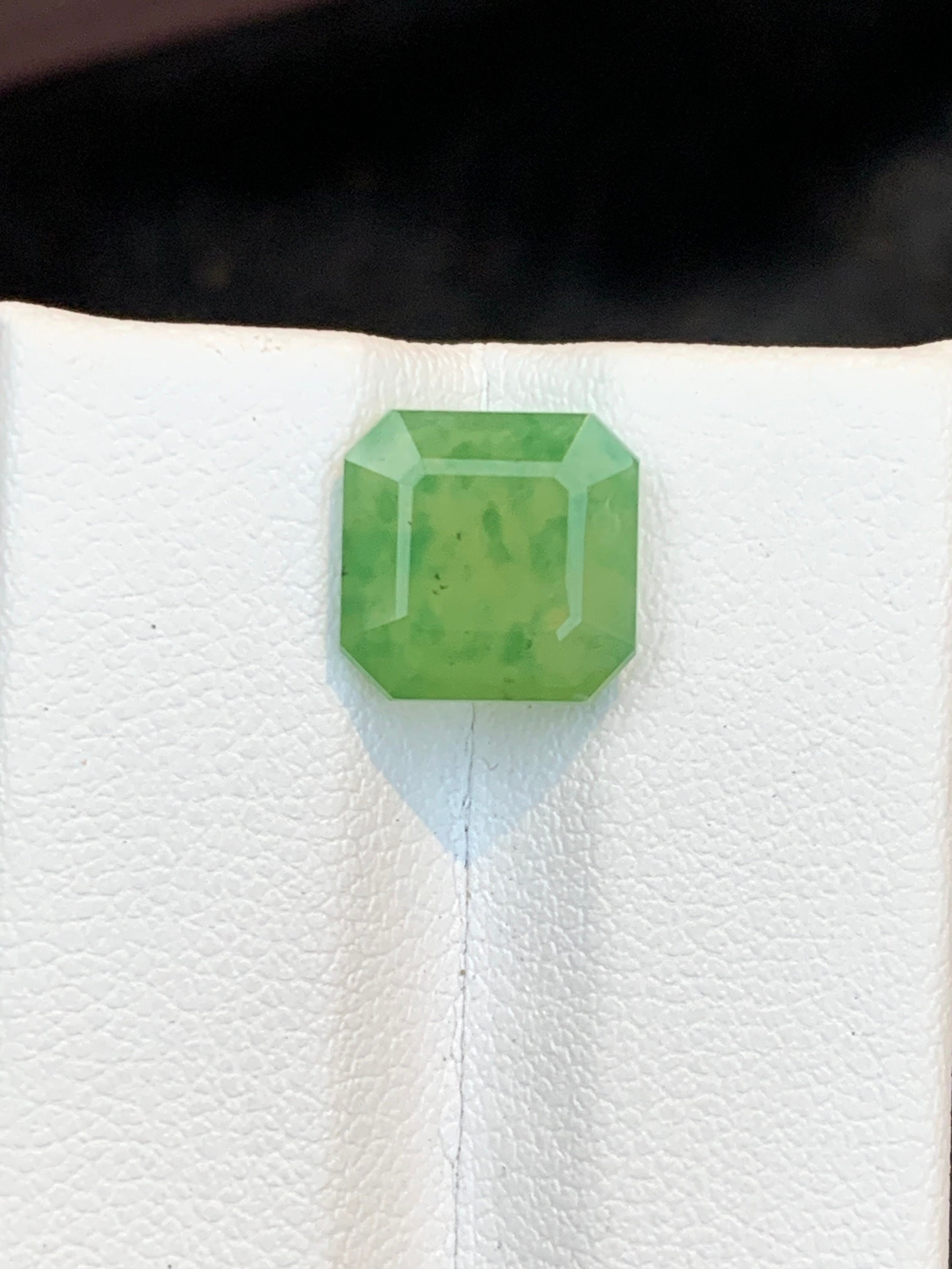 Rare Gemstone Hydro Grossular Garnet Loose Stone Green Color Cushion ...