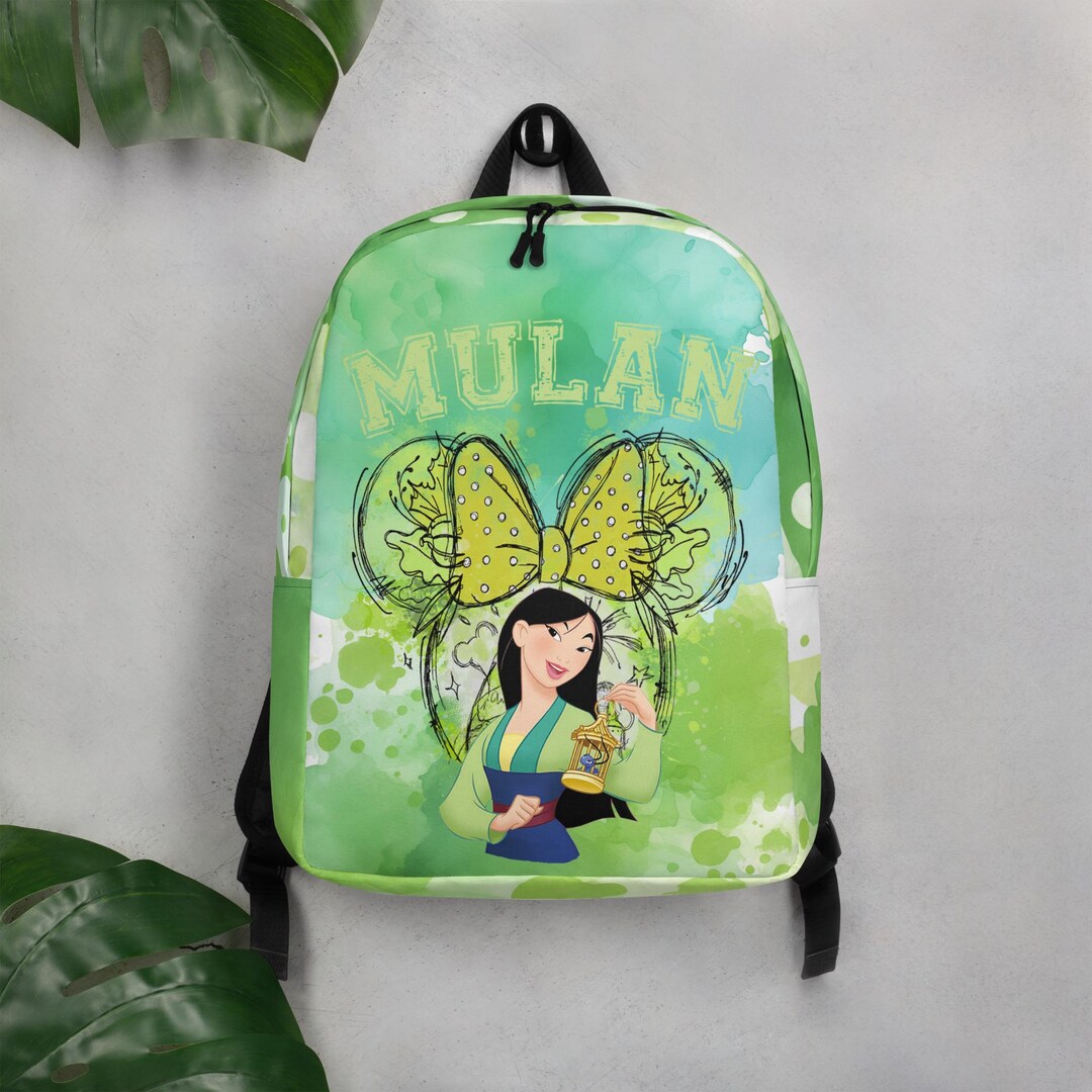 Mulan Minimalist Backpack | Mulan Disney Princess Colorful Backpack ...