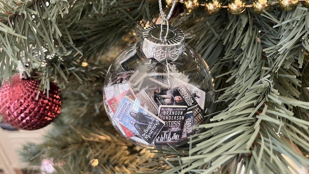 Brandon Sanderson Mini Book Ornament - Etsy