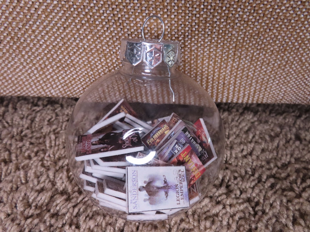 Brandon Sanderson Mini Book Ornament - Etsy