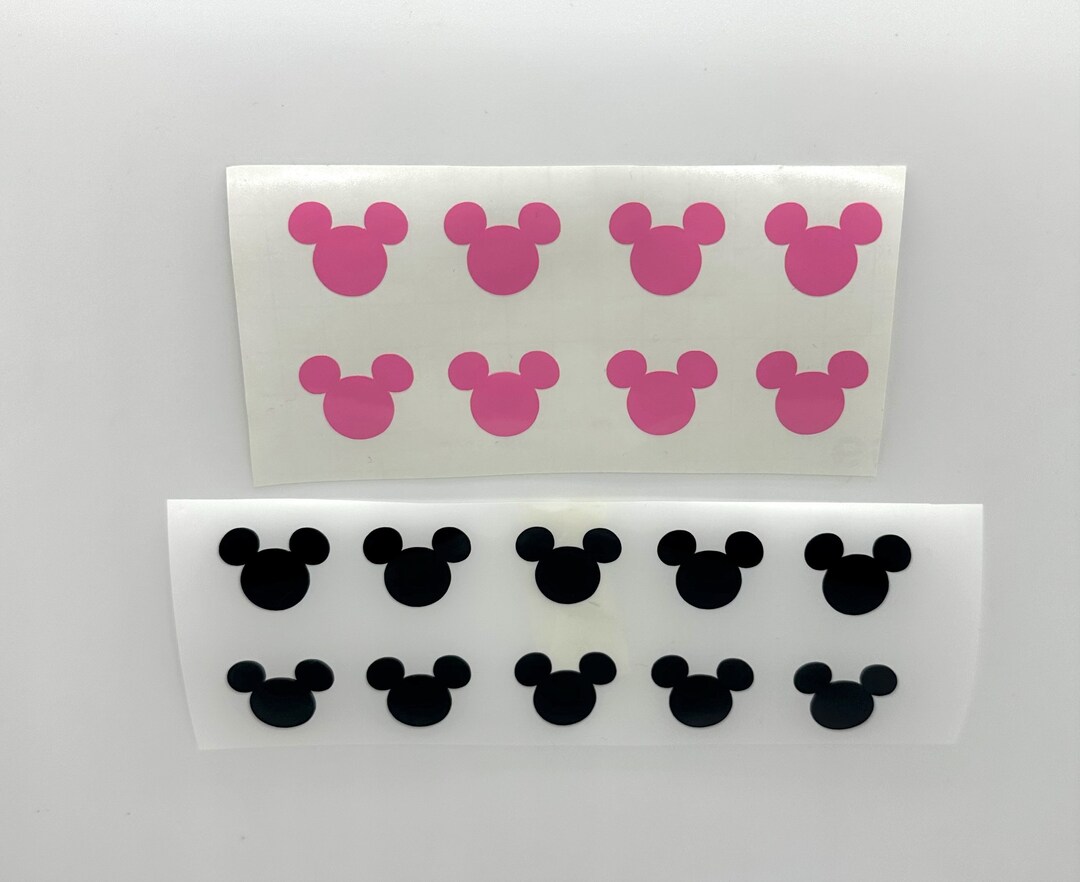 Mouse Head Vinyl Decal Stickers Personalise Water Bottles Tumblers Wall ...