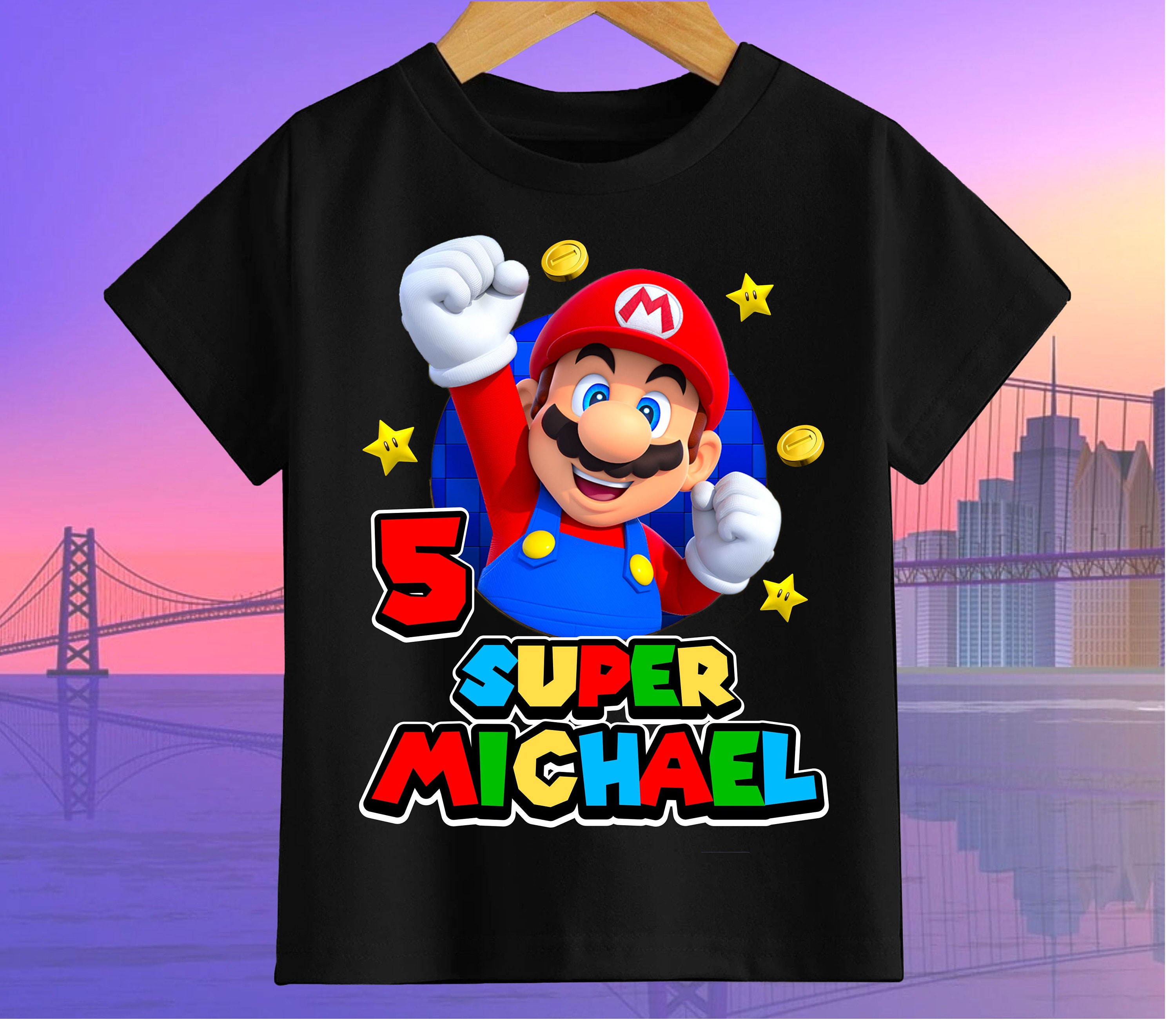 Personalized Mario Shirt, Birthday Boy T-shirt, Birthday Gift, Matching ...