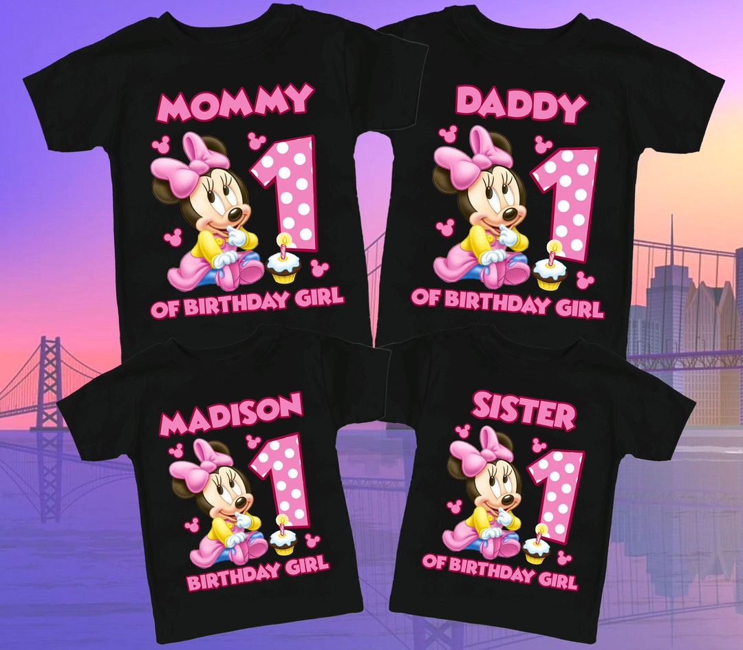Baby Minnie Personalized Shirt, Birthday Girl T-shirt, Birthday Gift ...