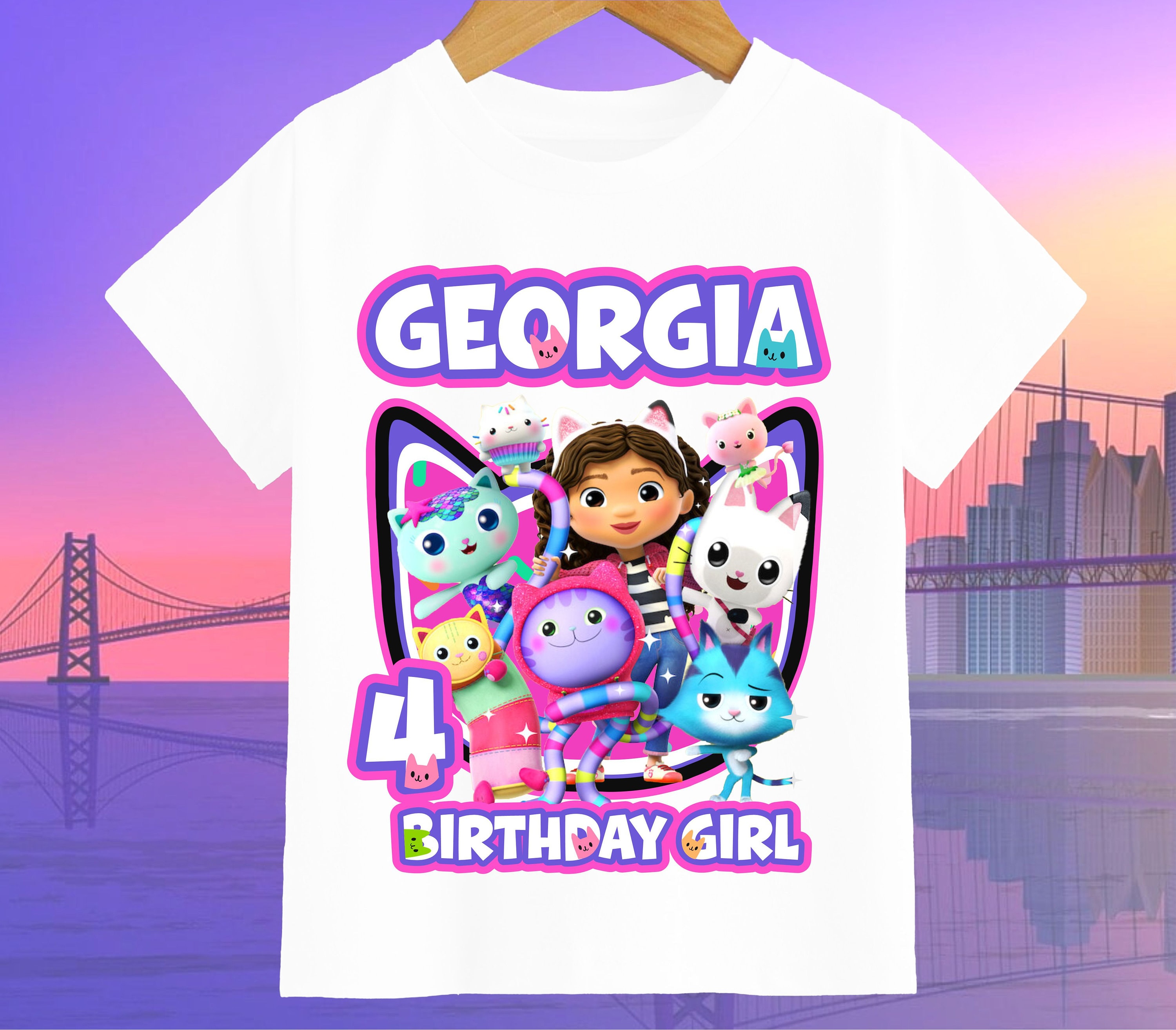 Personalized Gabby's Dollhouse Birthday Boy T-shirt - Etsy