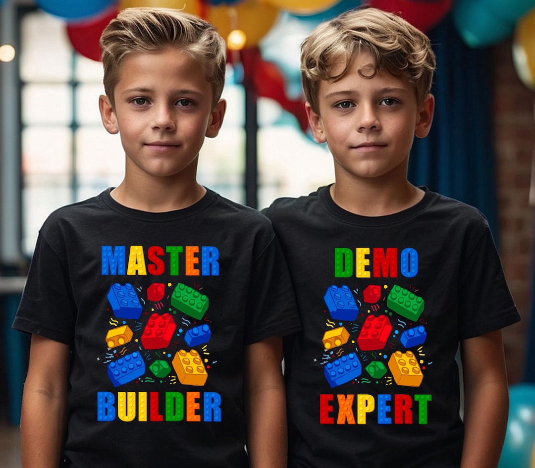 Personalized Master Builder Shirt, Brick Builder Tee, Clean up Crew ...