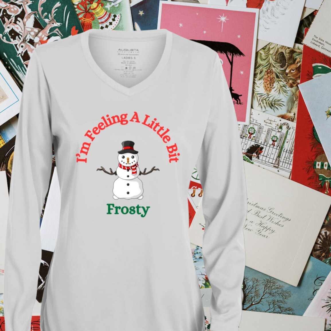 I'm Feeling A Little Bit Frosty Ladies' Long Sleeve - Etsy