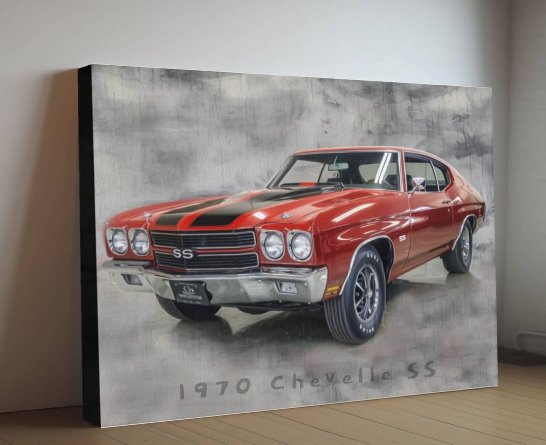 1970 Chevrolet Chevelle SS 454 Canvas Print | Vintage Auto Wall Art ...