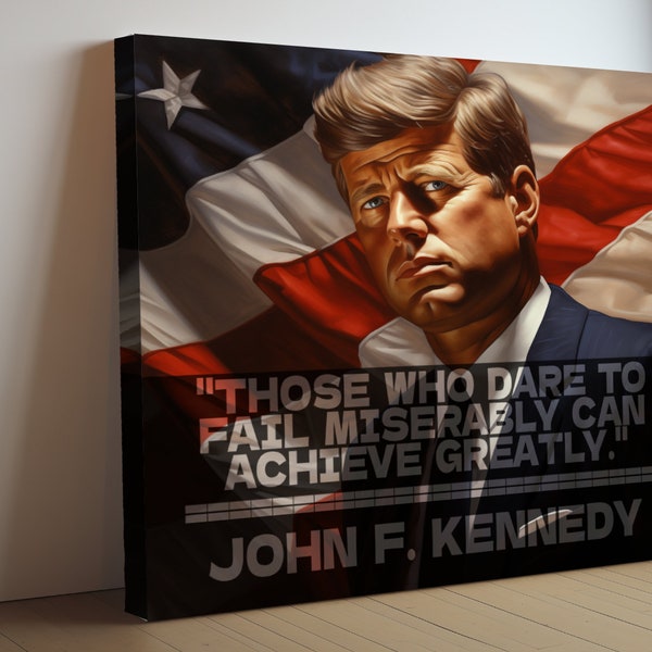 Jfk Quote Poster Art - Etsy