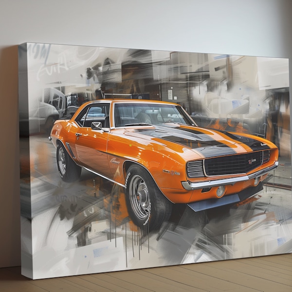 Muscle Car Print - Etsy