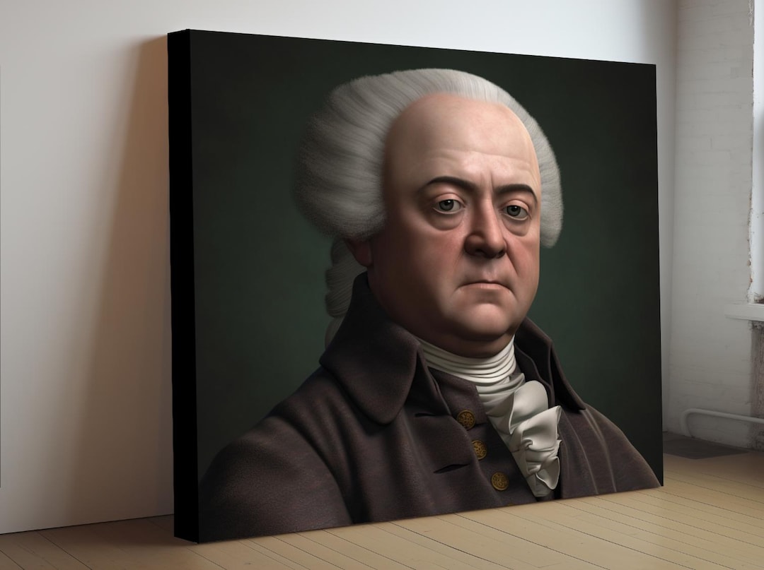 John Adams Oil Painting Canvas Print | Patriot Series | Founding ...